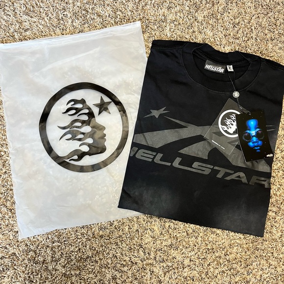 Hellstar | Shirts | Hellstar Black Short Sleeve Teebrand New | Poshmark